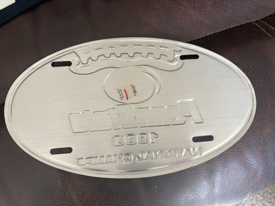 Vintage Penn State Metal License Plate 1986 National Title Nittany ...