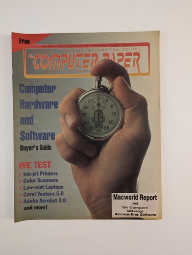 Vintage Magazine Computer Paper Computer Info Resource Feb 1995 | eBay