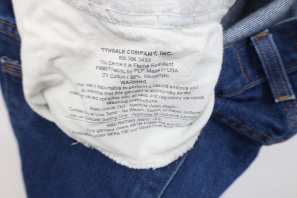 Tyndale FR Mens 36x32 Faded Fire Flame Resistant Wide Leg Workwear ...