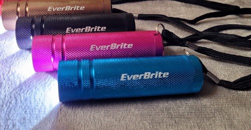 EverBrite 4 Pack Mini LED Aluminum Flashlight w/ Batteries, Assorted ...