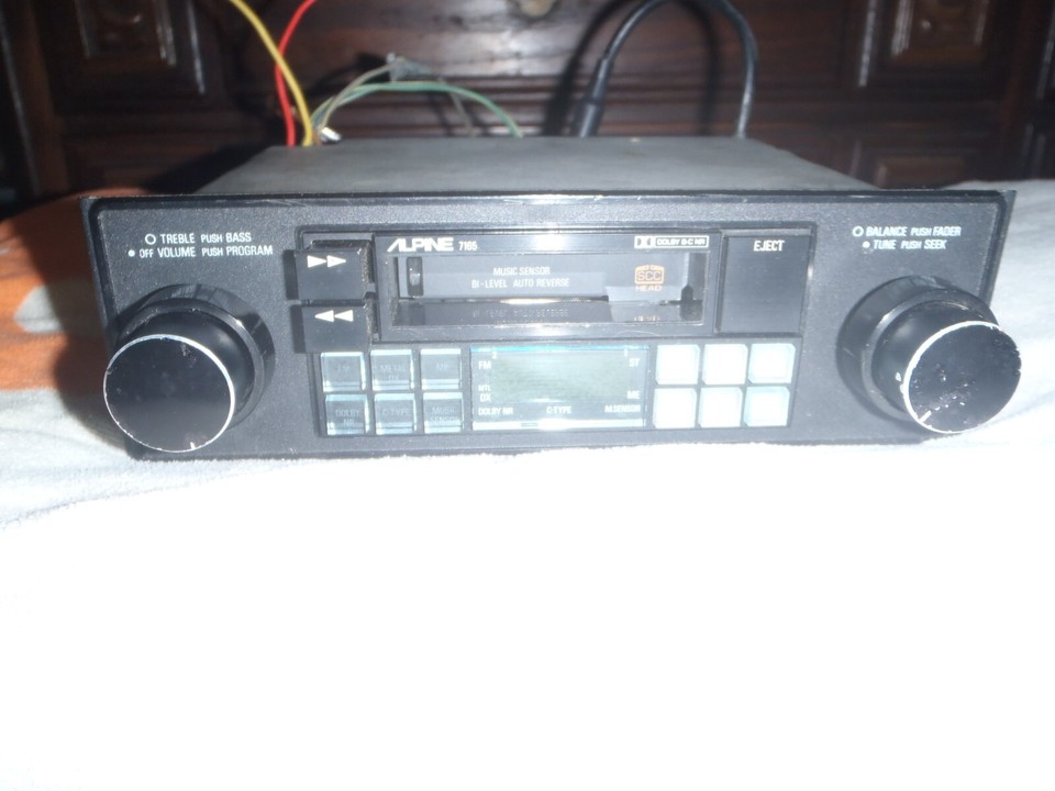 Vintage Alpine 7165 Car Stereo AM FM Cassette | eBay