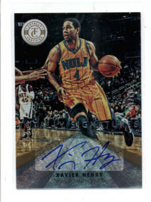 XAVIER HENRY 2012/13 PANINI TOTALLY CERTIFIED GOLD AUTOGRAPH AUTO #03/ ...