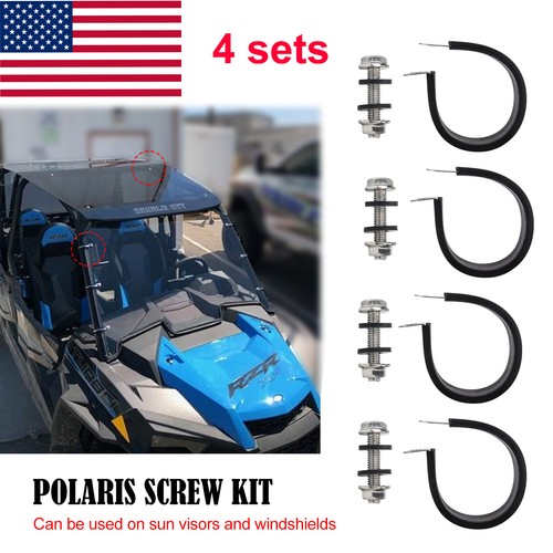 1.75" Quick Connect UTV ATV Windshield Roll Cage Clamp Kit For 1.75 ...