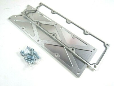 GM Ls1 Ls6 Billet Engine Valley Plate w/ Gasket/Hardware Clr Anodized ...