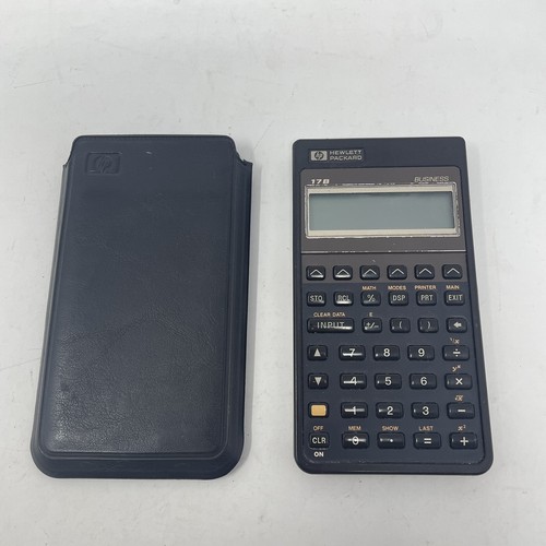 Hewlett-Packard HP 17B Business Financial Calculator + Sleeve 17 B | eBay