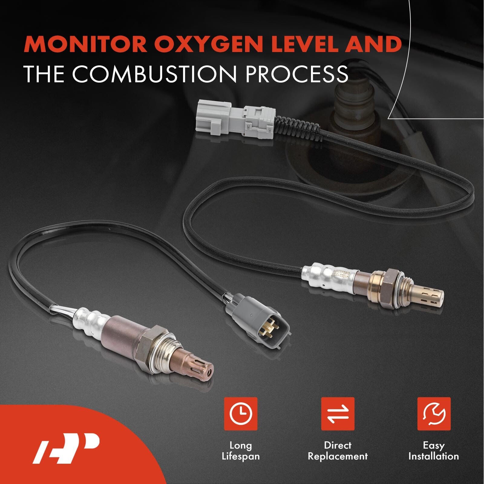 2pcs Upstream & Downstream O2 Oxygen Sensor for Toyota Prius 12-15 ...