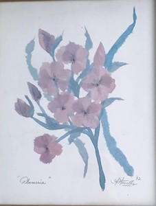 HENRY HOWELLS FLOWER ART "PLUMERIA" 1992 FRAMED & SIGNED | eBay