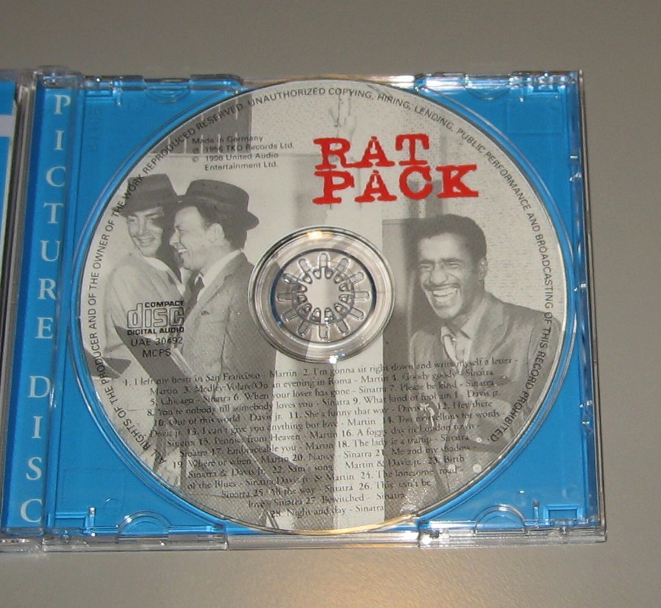 Frank Sinatra Dean Martin Sammy Davis Jr. - Rat Pack (CD, 1996, United ...