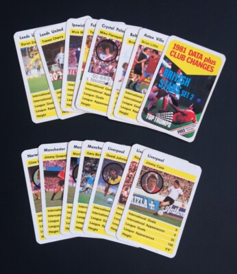 Waddingtons Top Trumps - Football British Stars 1982 - Set 2 | eBay UK