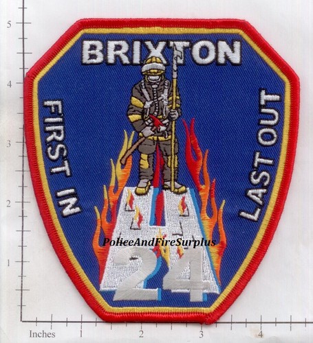 United Kingdom - London Fire Brigade A24 Fire Dept Patch - Brixton | eBay