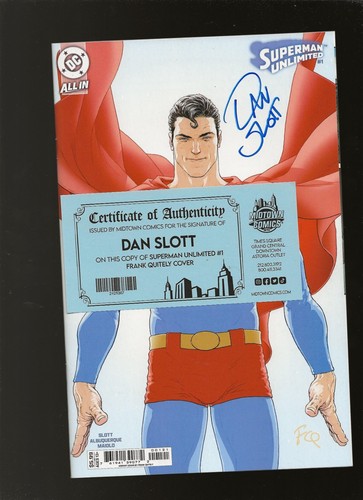 SUPERMAN UNLIMTED #1 FRANK QUITELY VARIANT SIGNED AUTOGRAPH BY DAN ...