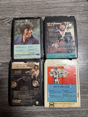 8 Track Tapes Lot Merle Haggard - Wayne Newton - 1976 Country Top Ten ...