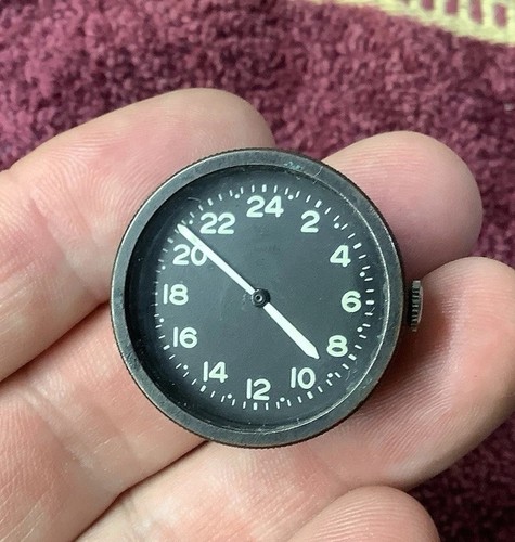 Vintage WWII Elgin Airplane Bomber Clock Wind Up 691-678 USA Military ...