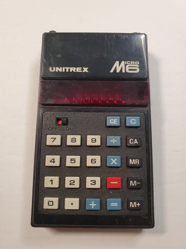 Vintage Unitrex Micro 6 (M6) Calculator - Working | eBay