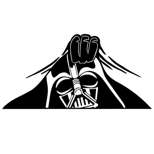 6" DARTH VADER PEEK Vinyl Decal Sticker Car Window Laptop Star Wars ...