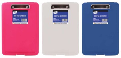 NEW A4 CLIPBOARD BOX FILE DURABLE WATERPROOF OUTDOOR FILING OFFICE ...