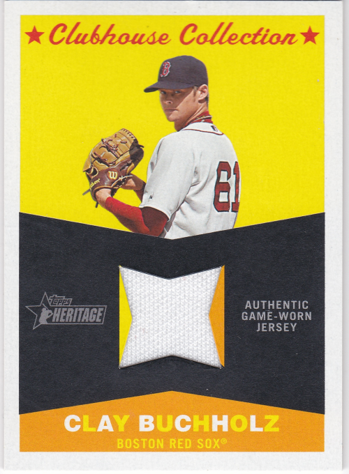 2009 Topps Heritage Clubhouse Collection Relics #CB Clay Buchholz ...