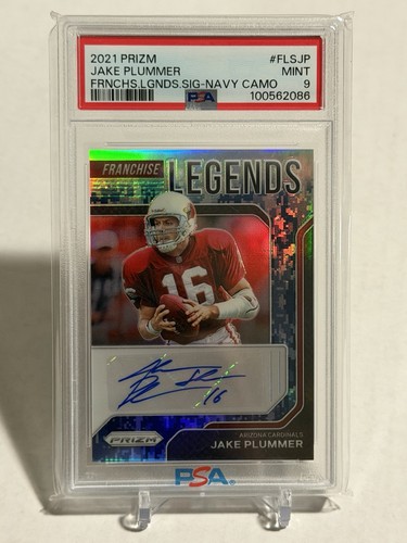 Jake Plummer 2021 Prizm #2/15 Franchise Legends Camo Auto Cardinals ...