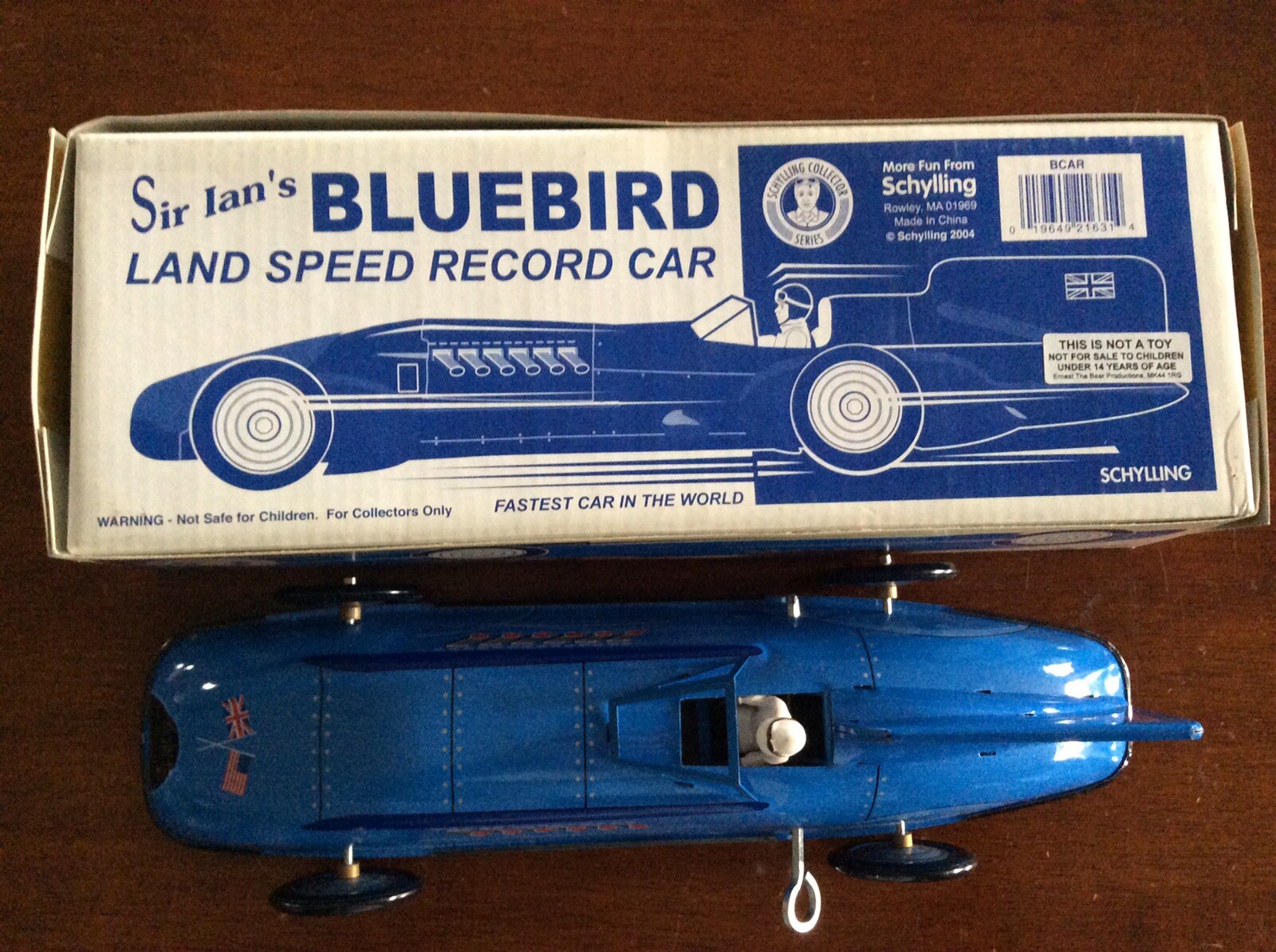 SIR IAN’S SCHYLLING BLUEBIRD LAND SPEED RECORD CAR TIN PLATE MINT ...
