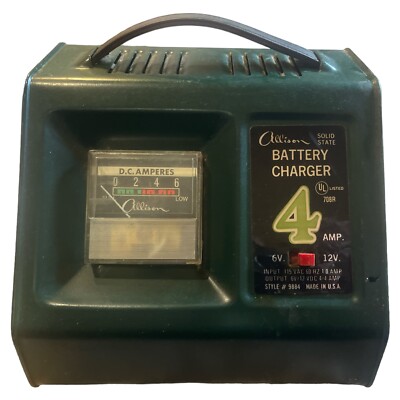Vintage Allison Style 9884 Solid State 4 AMP Battery Charger 12V 6V DC ...