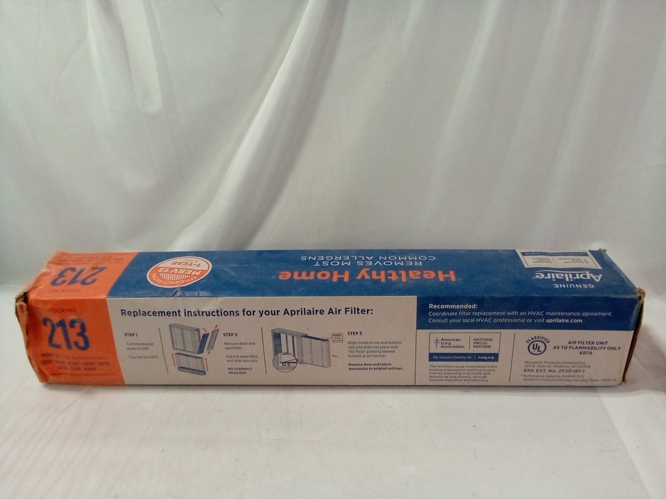 Genuine AprilAire SPACEGUARD 213 Allergen Media Air Filter, MERV 13 ...