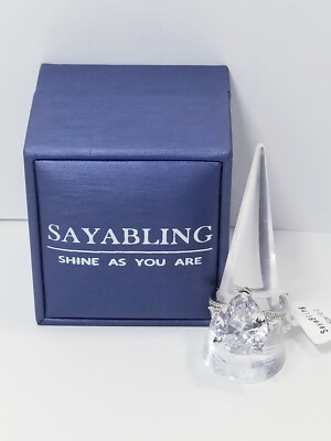 Sayabling Pear Cut White Sapphire Ring sz 10 | eBay