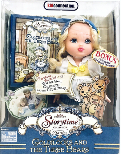 MGA Storytime Collection Classics Goldilocks & The 3 Bears Doll & Book ...