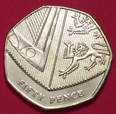 2017 Shield Of Royal Armes 50p Coin From Sealed Bag UNC Rare 50p ...