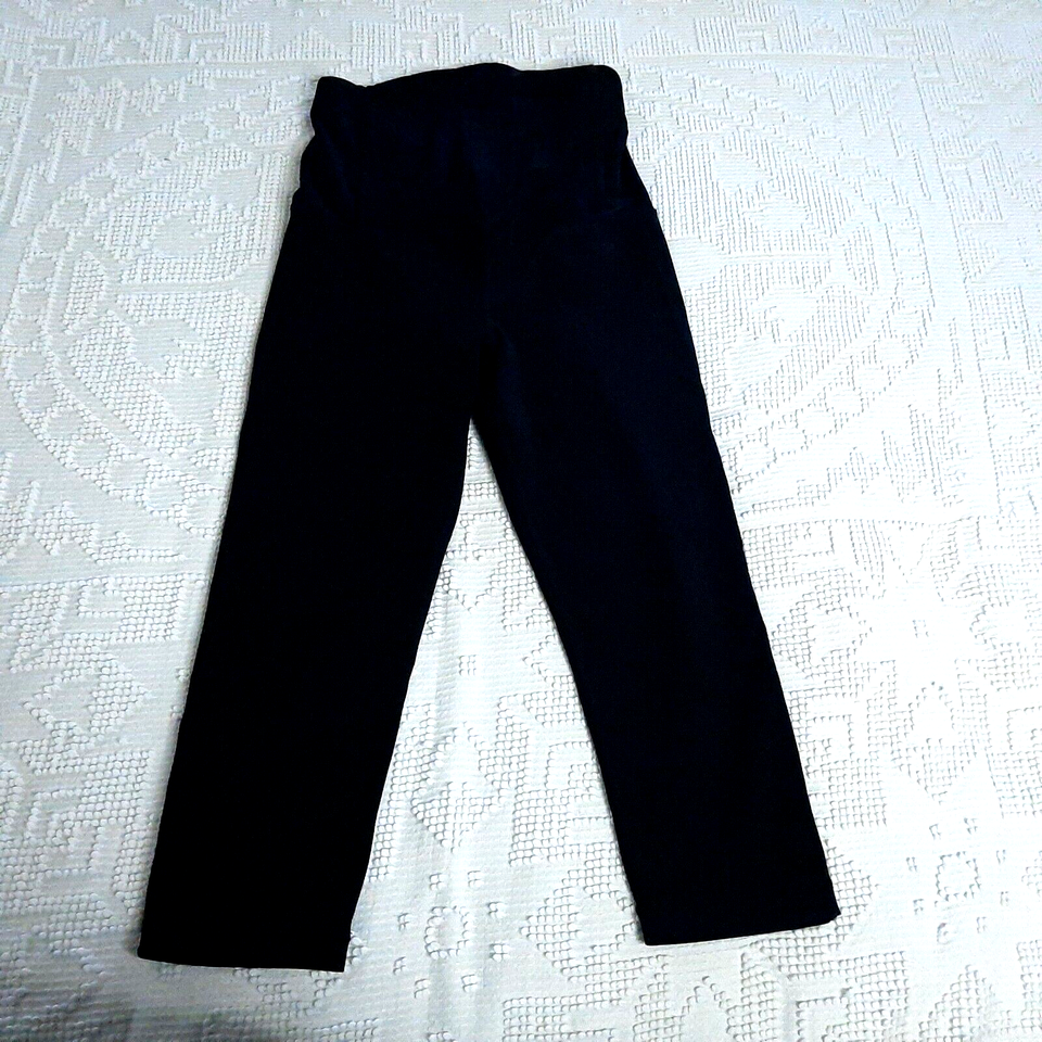 Isabel Maternity Womens Size Small Maternity Pants Black Crossover ...
