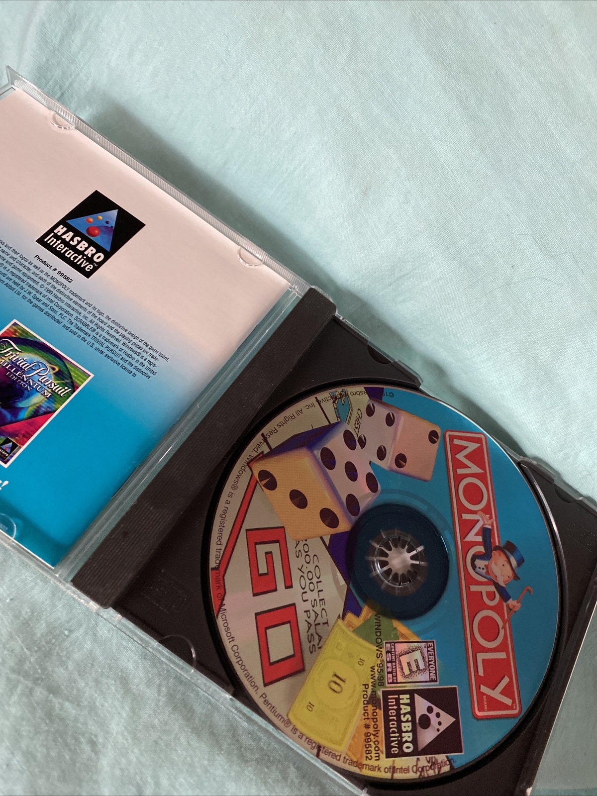 Monopoly PC CD-ROM Computer Game for Windows 95/98 Hasbro Interactive ...