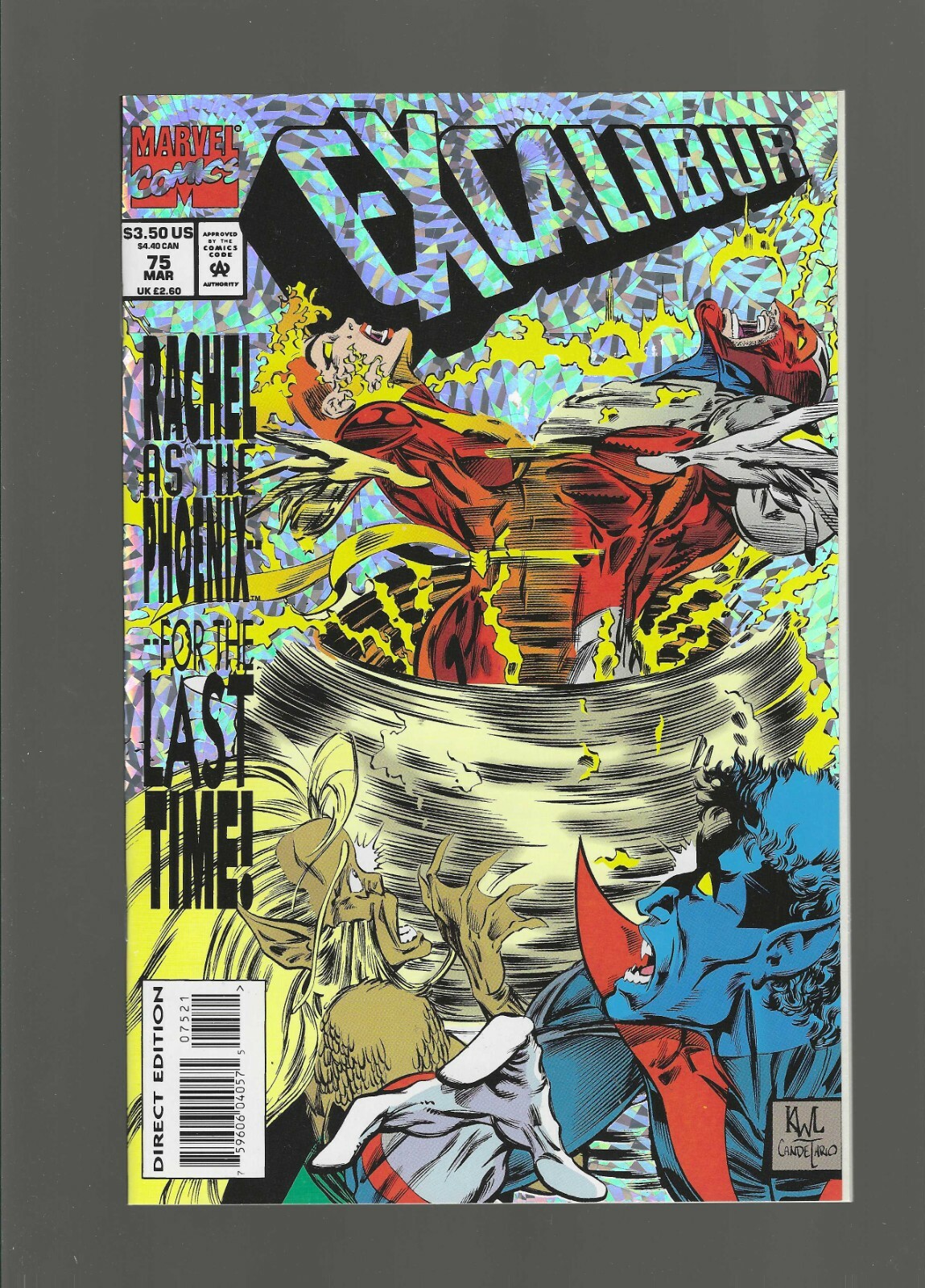 Excalibur #75 [Marvel,1994] NM+ 9.6+ Rachel as the Phoenix, Direct ...