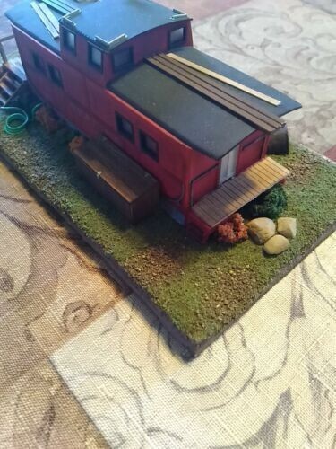 s scale American flyer caboose hobo shack scene | eBay