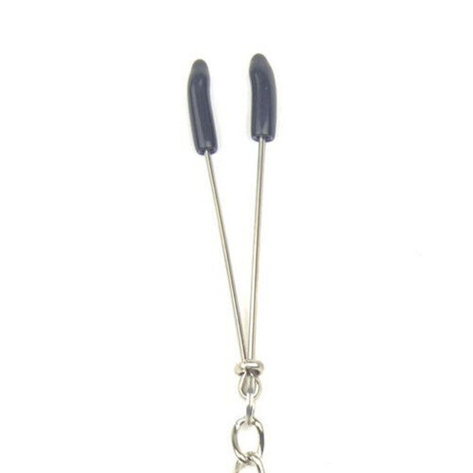 Tweezer Nipple Clamps With Metal Chain Bondage Bdsm Breast Sex Toy For