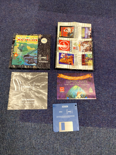 XENON | Commodore AMIGA Disk | Bitmap Brothers | Shooter boxed complete ...