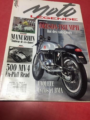 Motor Legend Review 15 1992 Dresda Triumph Manurhin 500 MV4 Indian Big ...