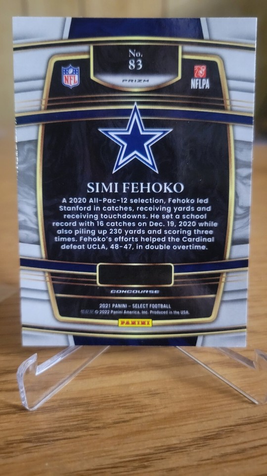 2021 Select Silver Concourse Prizm Simi Fehoko Rookie Card RC #83 | eBay