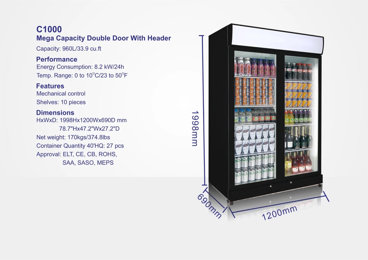 Coca Cola Fridge Glass Door