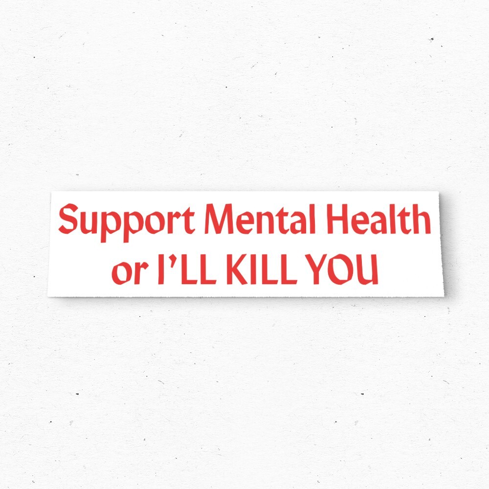 Funny Bumper Sticker About Health Having A * Bumper Sticker * Bumper