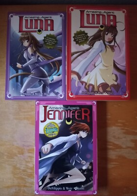 Amazing Agent Luna 1-5 OMNIBUS 1,2 and PREQUEL Amazing Agent Jennifer 1 ...