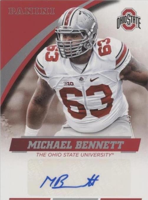 2015 Panini Ohio State Buckeyes - Signatures Michael Bennett #MB-OSU ...