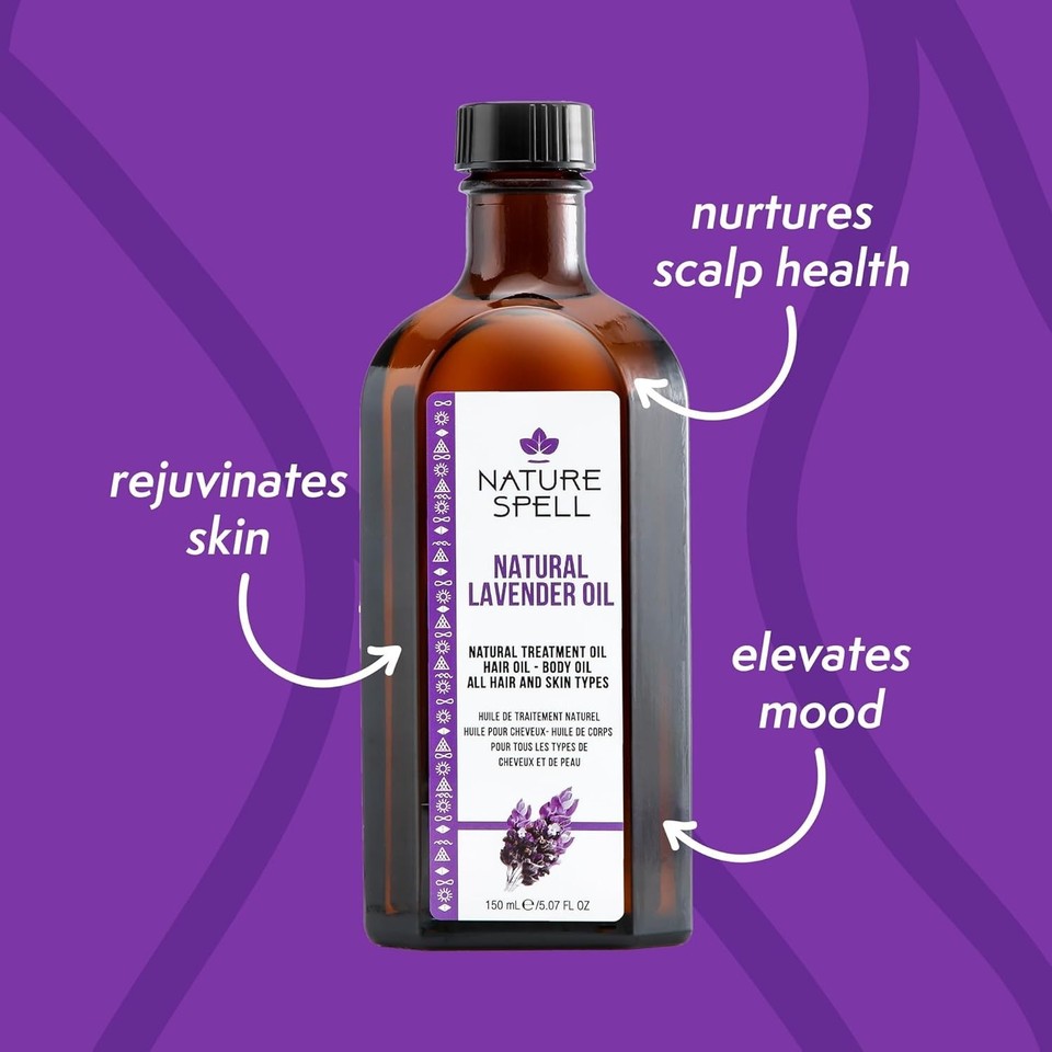 Lavender Hair Oil for Strong Roots - & Natural, 150 ml of Pure ...