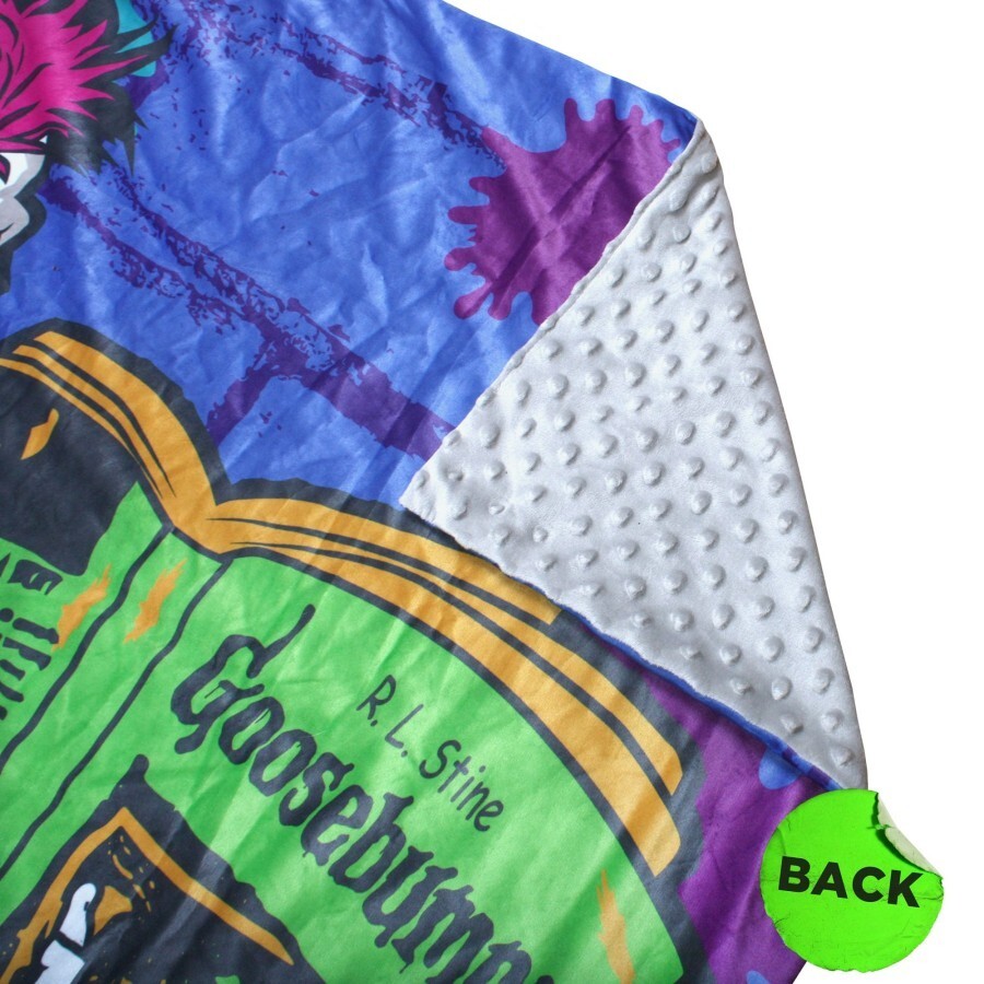 NEW Creepy Co. Goosebumps CURLY Skeleton BLANKET Throw 60x42" Horror ...