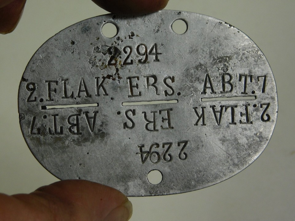 An original WW2 German ID "Dog tag" disc | eBay