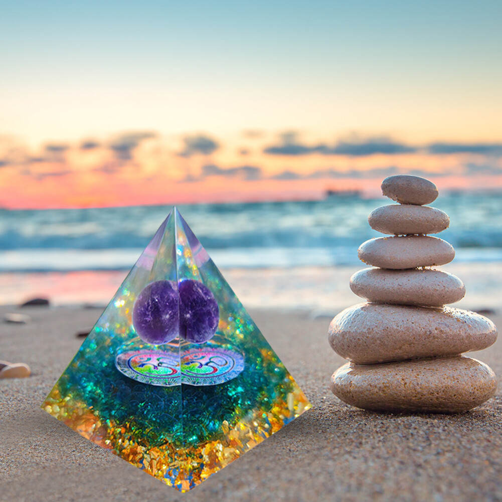 Orgone Pyramid Energy Generator Healing Crystal Pyramid for Positive ...