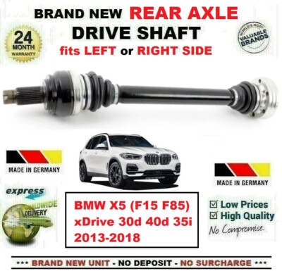 FOR BMW X5 F15 F85 xDrive 30d 40d 35 2013-2018 1x BRAND NEW REAR AXLE ...