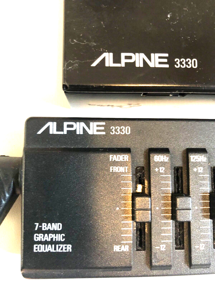 ALPINE 3330 Car 7-Band Graphic Equalizer Pre-Amp Vintage Made in Japan ...
