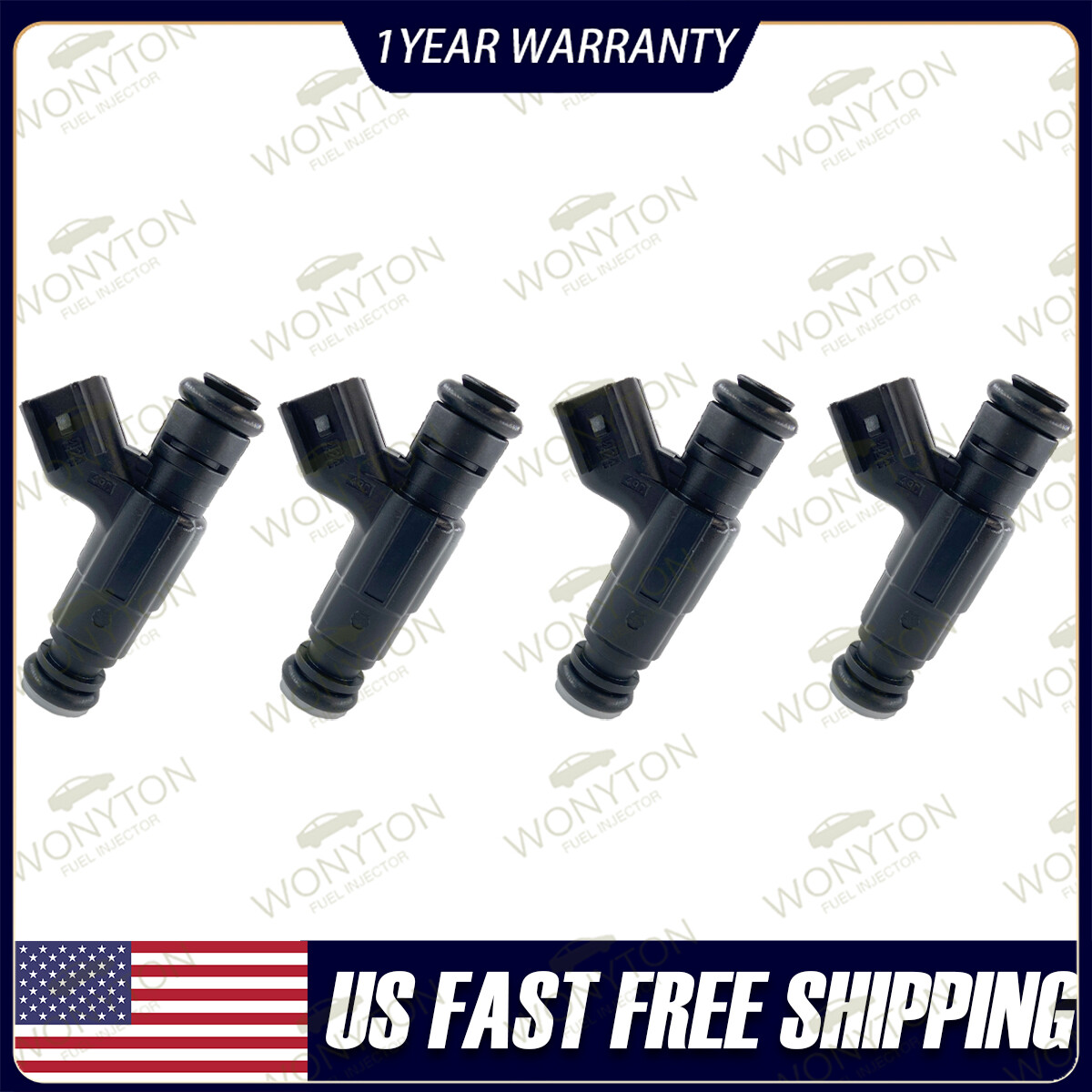 Set of 4 Upgrade Bosc* OE Fuel Injectors for Mini Cooper S 1.6L I4 02 ...