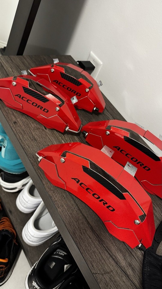 Brake Caliper Covers - Reflective Red - 10th generation Honda Accord | eBay