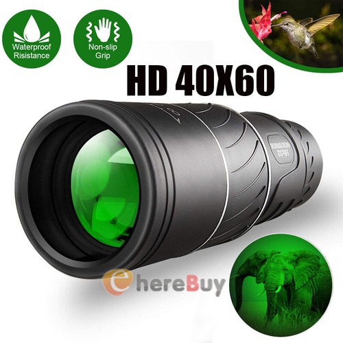 40x60 HD ZOOM Powerful Monocular Telescope Portable Long Range ...