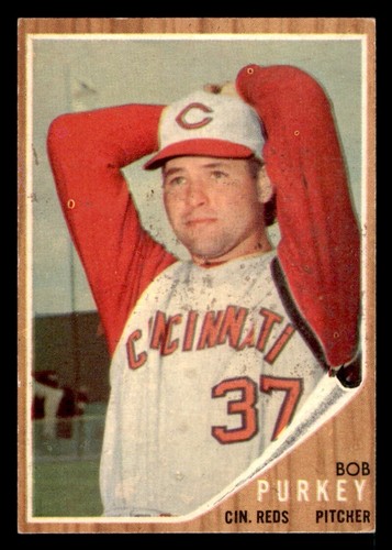 1962 Topps Baseball #120 Bob Purkey EX/MT (green tint, trimmed) *e1 | eBay